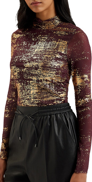 Ted Baker - Sofiy Foil Print Mesh top