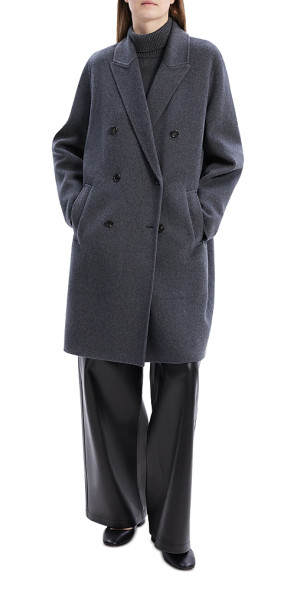 Theory - Wool Blend Double Breasted Coat
