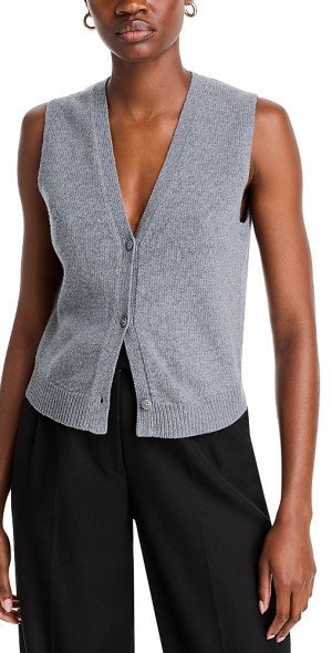 Theory - Wool Cashmere V Neck Vest