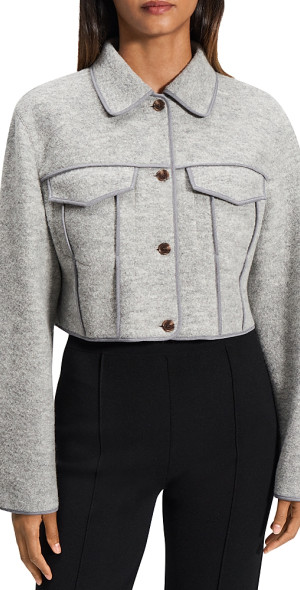 Theory - Wool Cropped Jacket