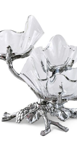 Vagabond House - 3 Tier Grape Stand with Acrylic Bowls