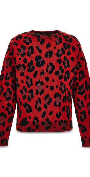 Versace - Girls' Leopard Jacquard Sweater