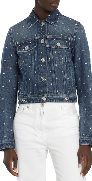 Versace - Rhinestone Denim Jacket