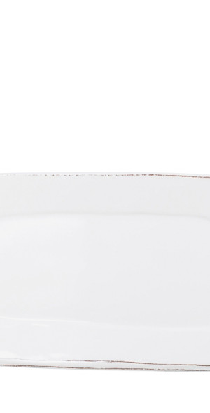 Vietri - Melamine Lastra White Rectangular Platter