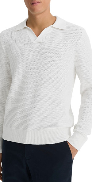 Vince - Craftsman Open Collar Polo Sweater