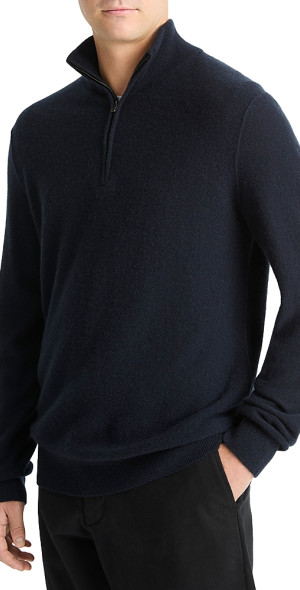 Vince - Thermal Quarter Zip Polo Sweater