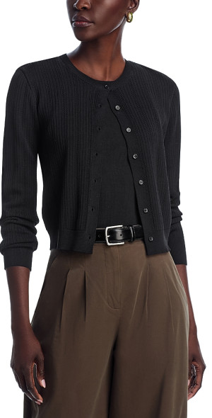 Wayf - Pointelle Cardigan Sweater