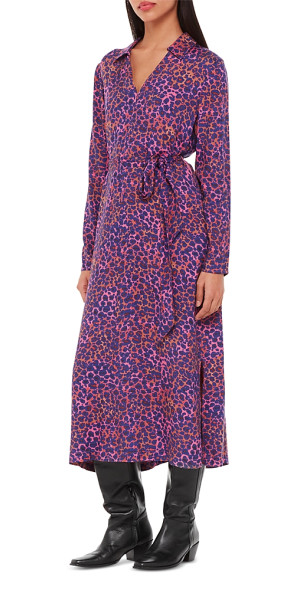 Whistles - Mottled Leopard Print Midi Dress