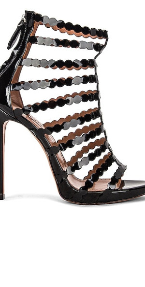 ALAÏA - Cage Patent Leather Sandals