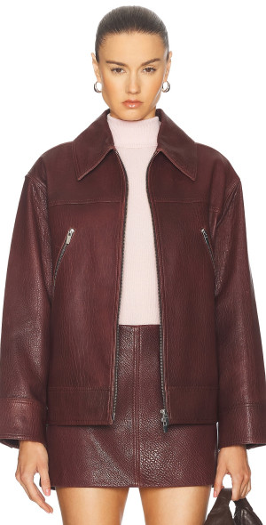 A.L.C. - Olive Leather Jacket