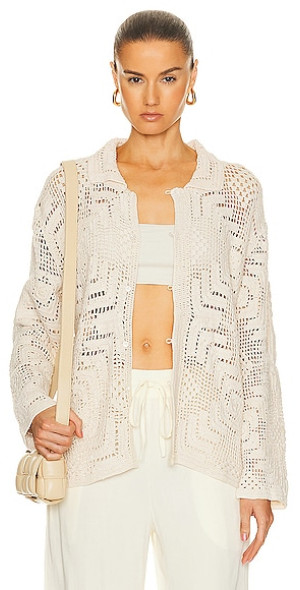 BODE - Overdye Crochet Shirt