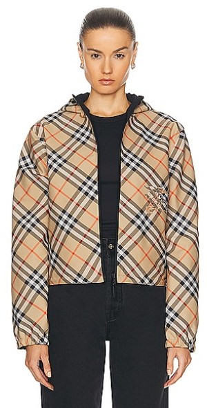 Burberry - Crop Check Reversible Jacket
