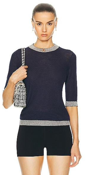 chanel - Chanel Cashmere Knit Top