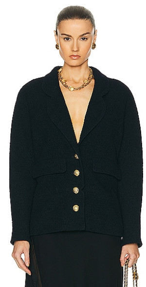 chanel - Chanel Coco Gold Button Tweed Jacket