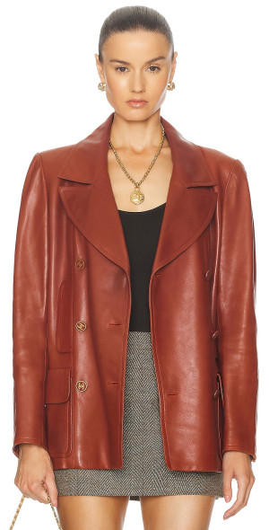 chanel - Chanel Leather Jacket