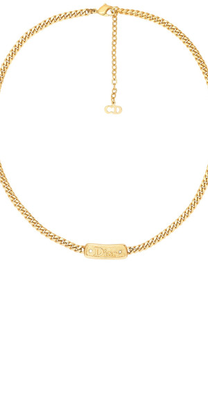 dior - Dior Logo Plate Necklace