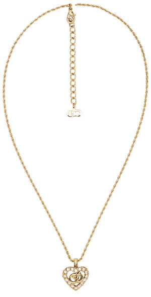 dior - Dior Rhinestone Heart Necklace