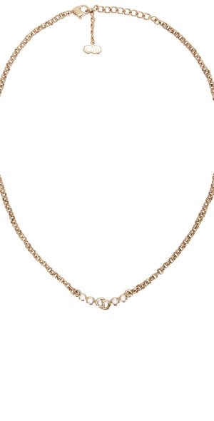 dior - Dior Rhinestone Logo Necklace