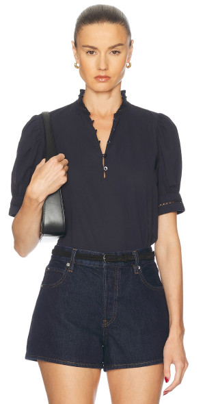 FRAME - The Ruffle Collar Top