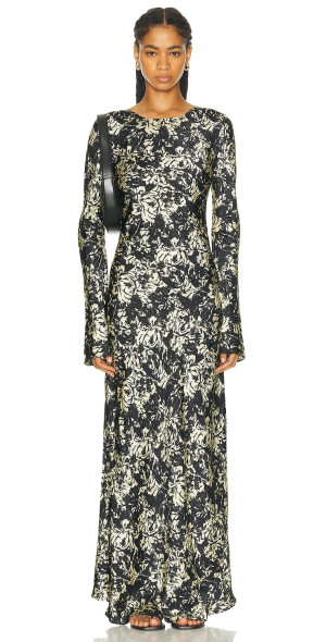 Ganni - Satin Maxi Dress