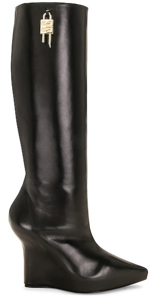 Givenchy - G Lock Wedge Knee High Boot