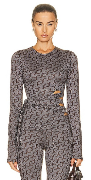 Jade Cropper - Wrap Long Sleeve Top