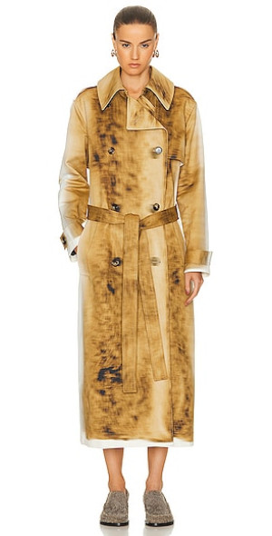Loewe - Blurred Print Trench Coat