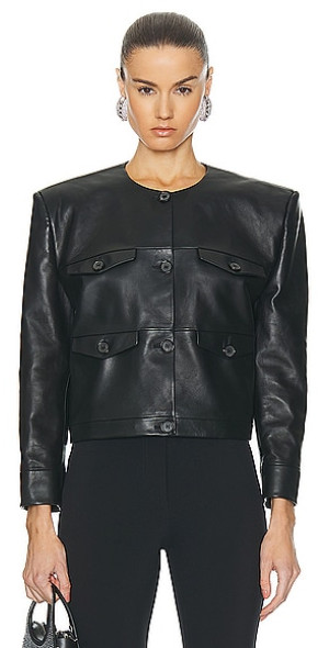 Magda Butrym - Button Up Leather Jacket