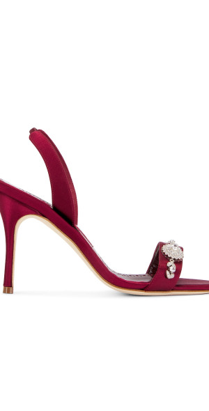 Manolo Blahnik - Lamisan Satin 90 Sandal