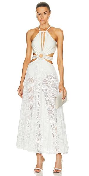 PatBO - Pearl Beaded Beach Dress