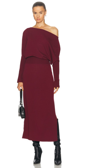 SIMKHAI - Janese Off Shoulder Midi Dress