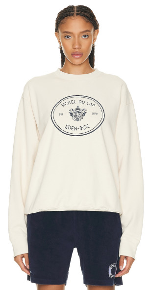 Sporty & Rich - x Hotel Du Cap Eden Roc Eden Crest Crewneck Sweater