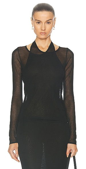 St. Agni - Semi Sheer Loop Top