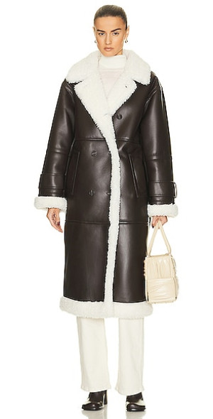 STAND STUDIO - Hayley Faux Shearling Coat