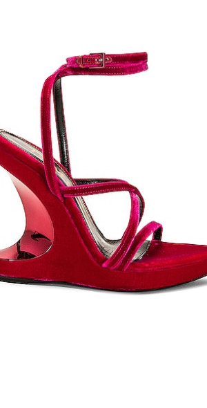 Tom Ford Wavy Wedge Ankle Wrap Sandal