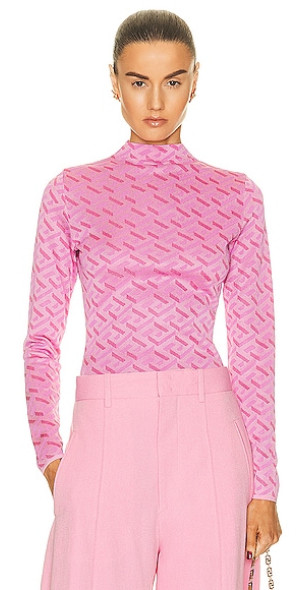 VERSACE - Jacquard Long Sleeve Top