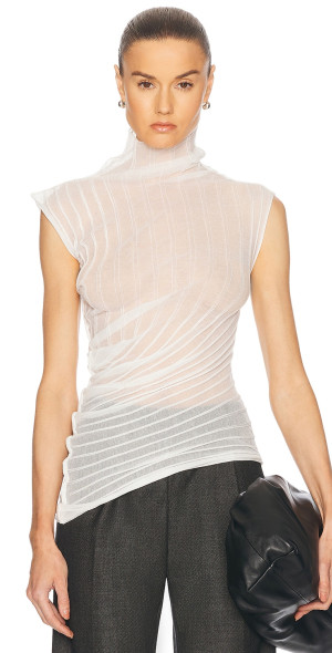 Victoria Beckham - Sleeveless High Neck Top