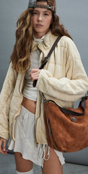 Free People - Avery Suede Crossbody