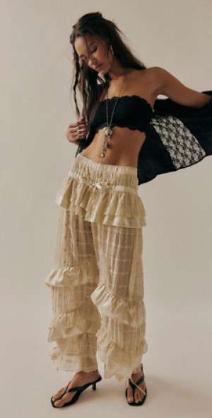 Free People - Belle Ruffle Pants