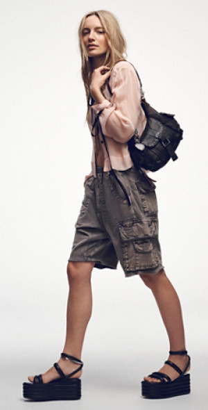 Free People - We The Free Baby Leigh Distressed Tote Bag