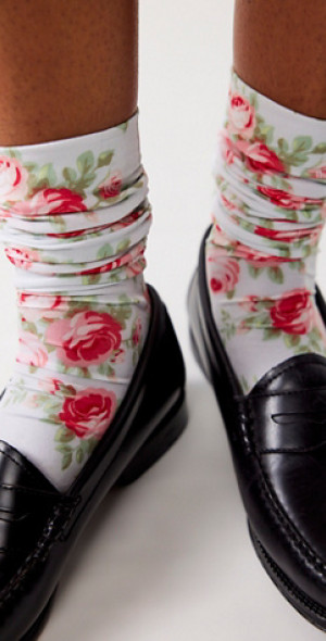 High Heel Jungle - Floral Fields Knee High Socks