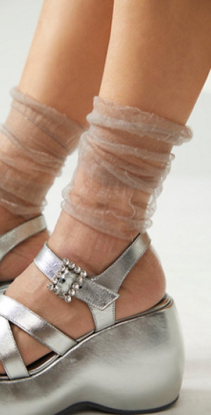 High Heel Jungle - Halation Shimmer Sheer Socks