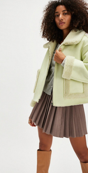 Jakke - Vera Shearling Aviator Jacket