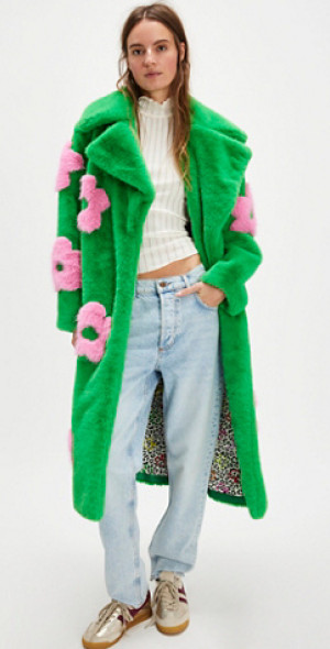Jayley Collection - Hand-Cut Floral Maxi Coat