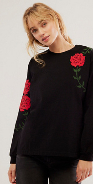 Ragabond - Sacred Rose Puff Print Long-Sleeve