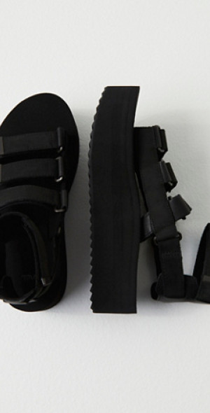 Teva - Flatform Mevia Leather Sandals