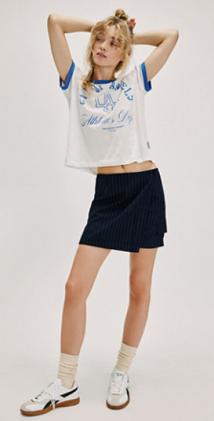 Third Form - Pinstripe Mini Skirt