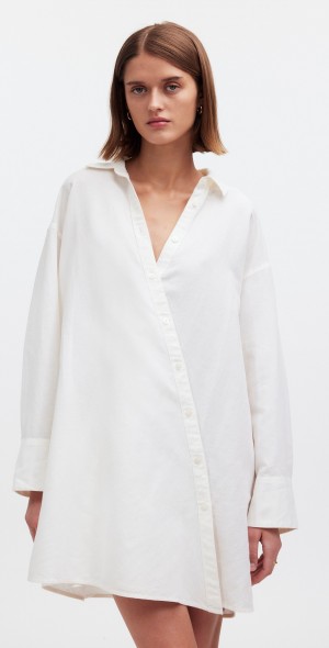 Madewell - Asymmetric Button-Front Cover-Up Tunic