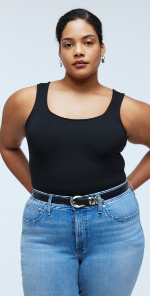 Madewell - Plus Wide-Strap Tank Thong Bodysuit