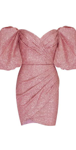 Milla - Rose Cute mini dress with doll sleeves